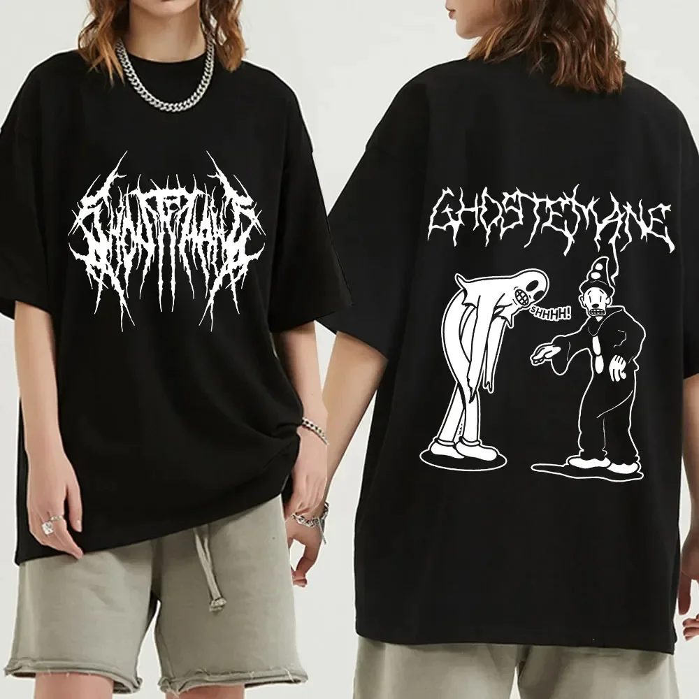 Ghostemane Graphic Print Cotton T Shirt Fashion Hip Hop Tops Metal Rock ...