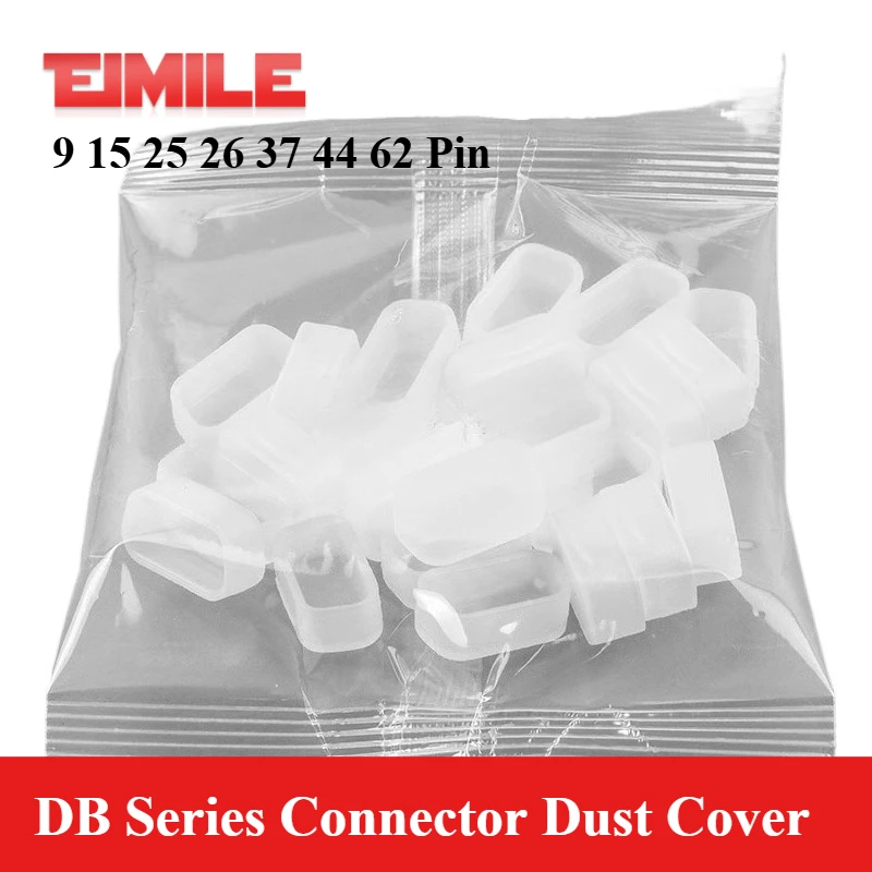 20Pcs DB9 VGA DB15 DB26 Plug Connector Dust Cover 10pcs DB25 DB37 DB44 ...