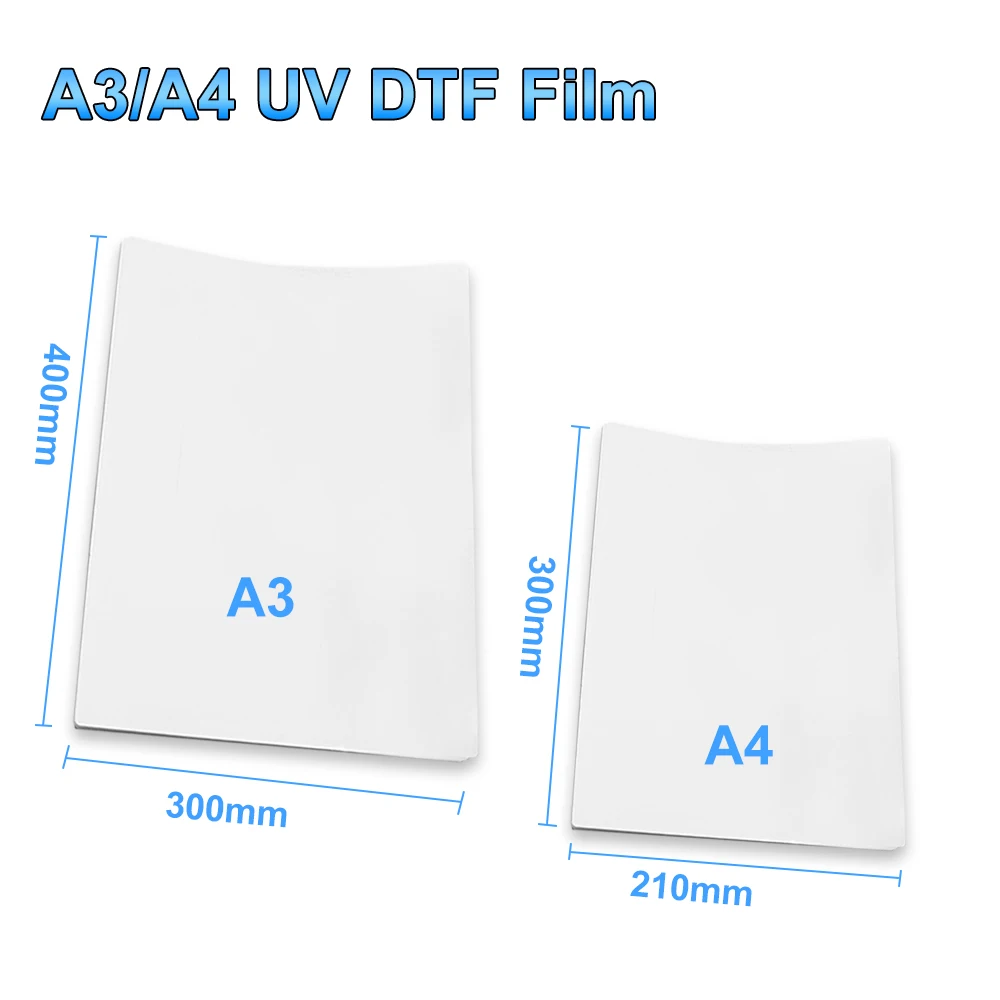 Película UV DTF A4 A3, rollo de laminación para impresora UV DTF ...