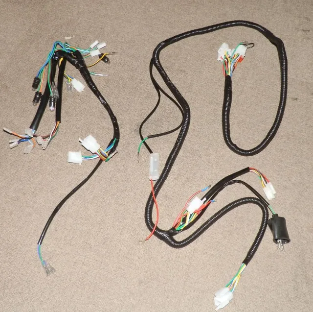 Motorcycle Wire Harness Wiring Assembly for Gy6 150cc Chinese Scooter ...