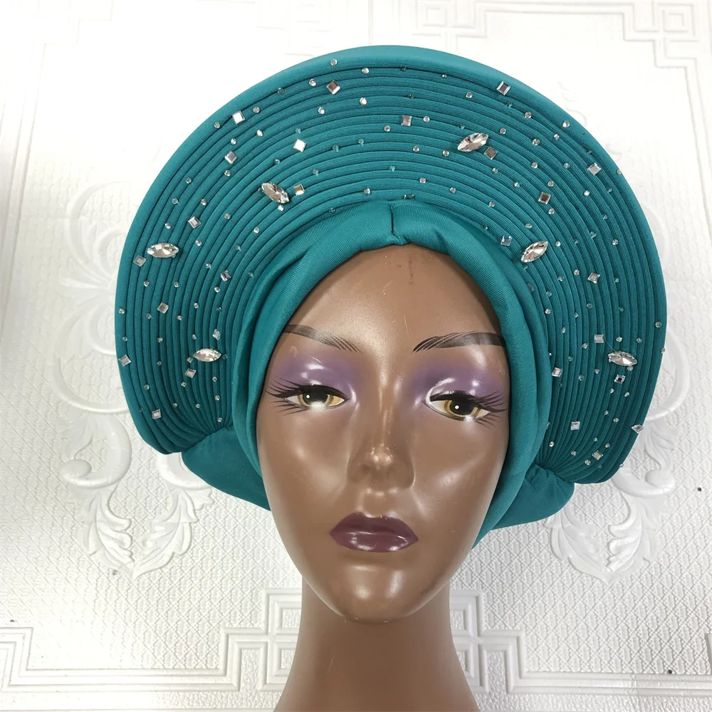 EASY-WEAR-Auto-Gele-Big-Size-Women-Cap-Gele-Headtie-WIith-Stones ...