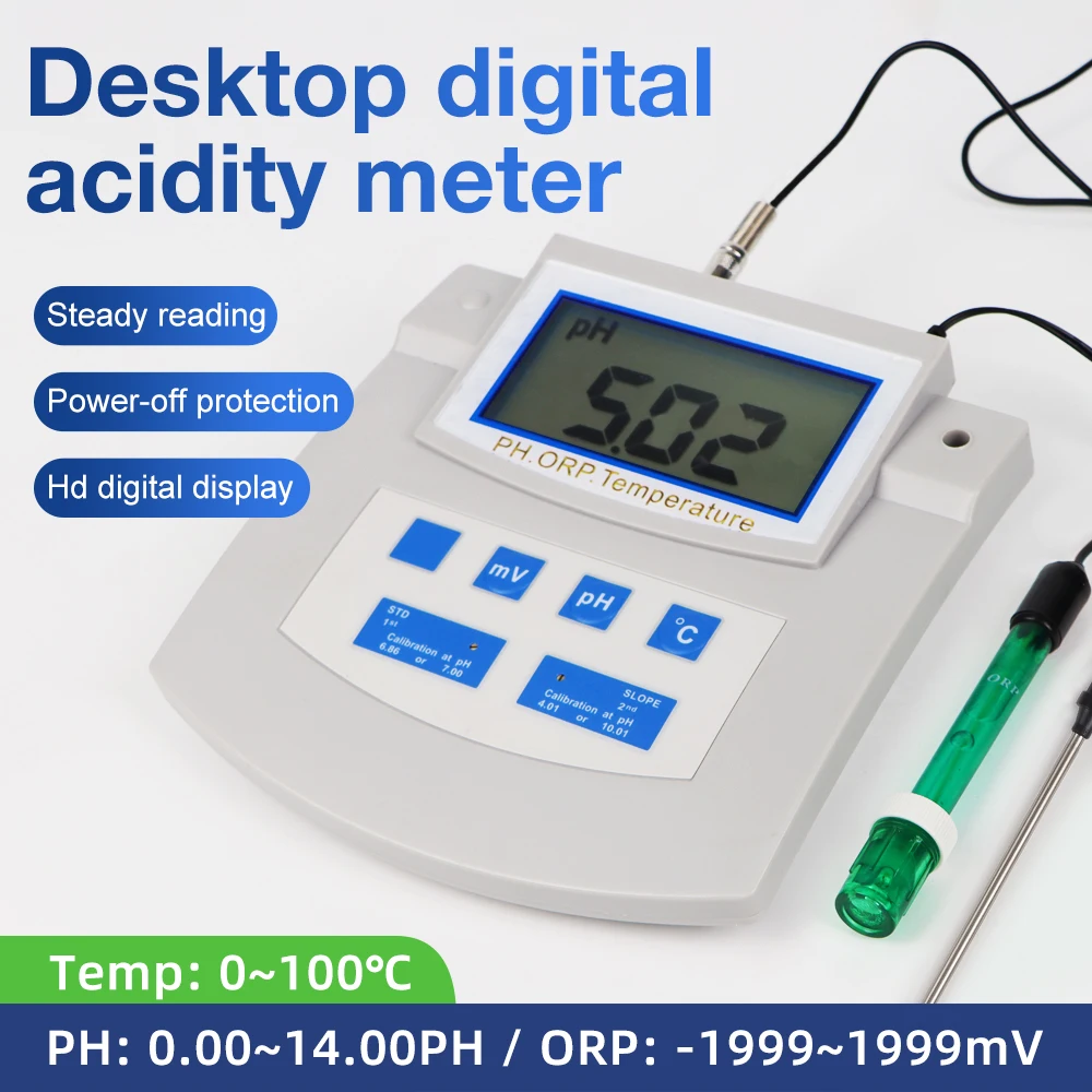 Lab Analytical PH Meter Function 3 In 1 Water Quality Tester PH Temp ...