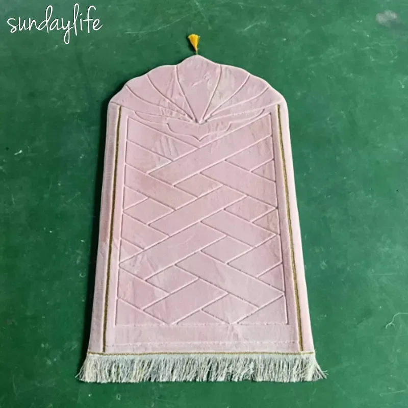 Flannel-Solid-Color-Embossed-Worship-Pad-Irregular-Non-Slip-Soft-Prayer ...