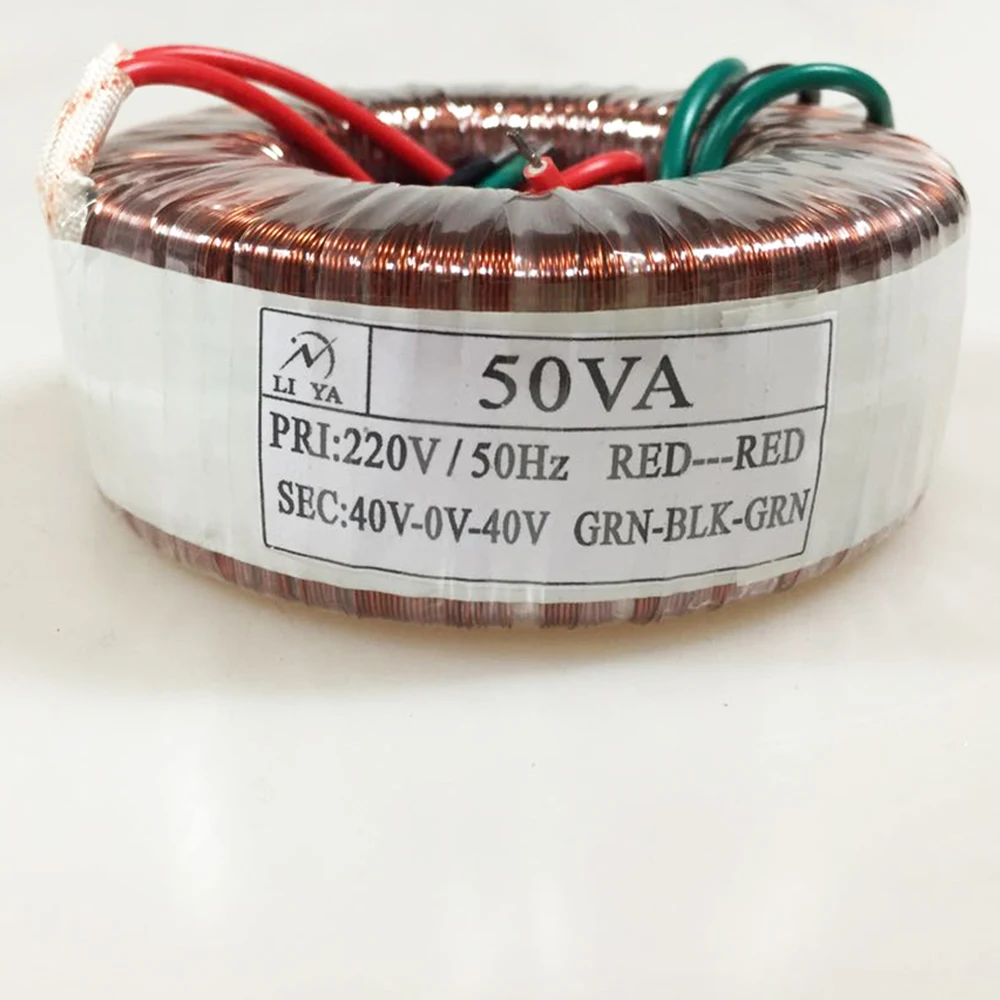 50w Toroidal Transformer 220v To Dual 40v Power Amplifier Transformer ...