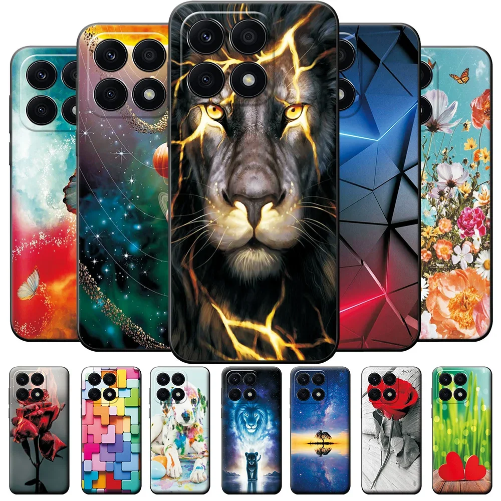 For-Honor-X8a-Case-Cover-For-Honor-X8b-X8a-Cute-Animal-Coque-Soft ...