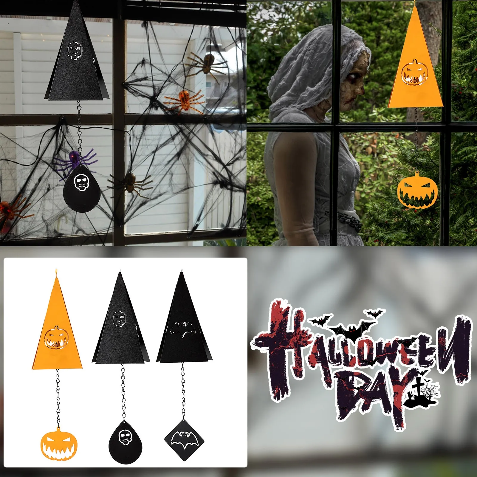 Christmas Garland Vintage Ornament Stand Heart Halloween Creative ...