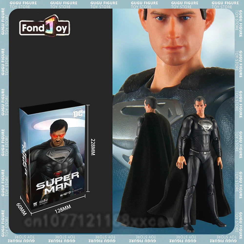 Fondjoy-Black-Superman-Action-figure-Justice-League-hero-1-9-toy ...