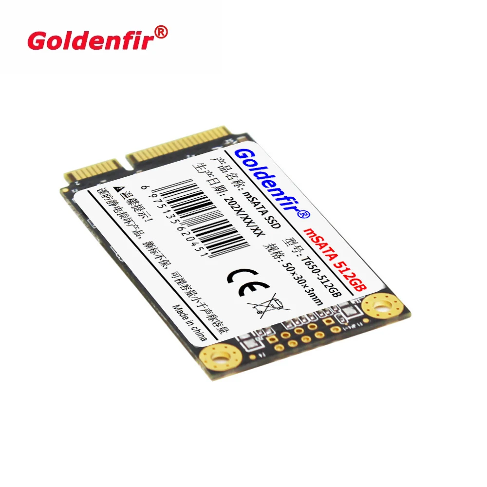 Goldenfir MSATA SSD 128GB 256GB Internal Solid State Disk 32GB 64GB 2.5 ...