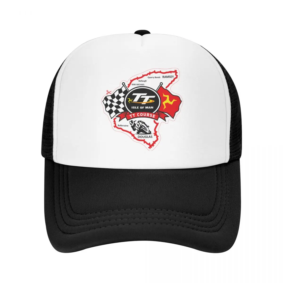 Custom Isle Of Man Tt Racing Baseball Cap Hip Hop Women Men's ...