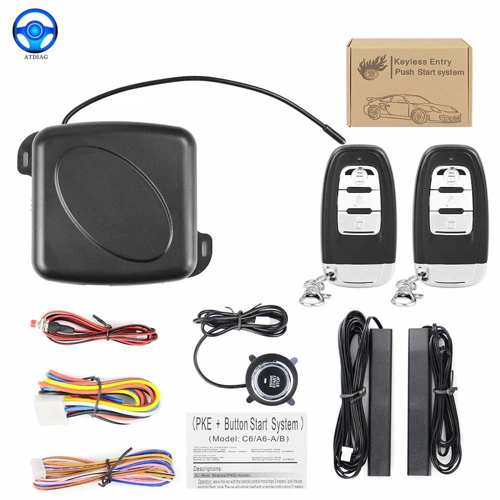 High Quality Car Alarm Start Stop Button Engine RFID Keyless Entry ...