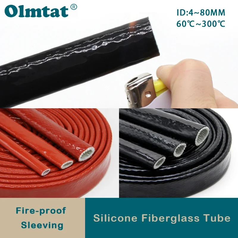 High-Temperature-Resistant-Fiberglass-Tube-Silicone-Resin-Coated-Glass ...