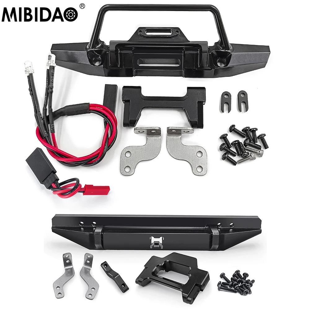 MIBIDAO-parachoques-delantero-y-trasero-de-Metal-con-luces-LED-para-1 ...