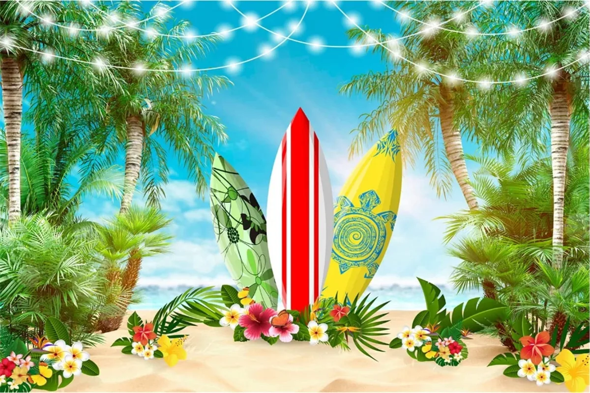 Kids Beach Party Background