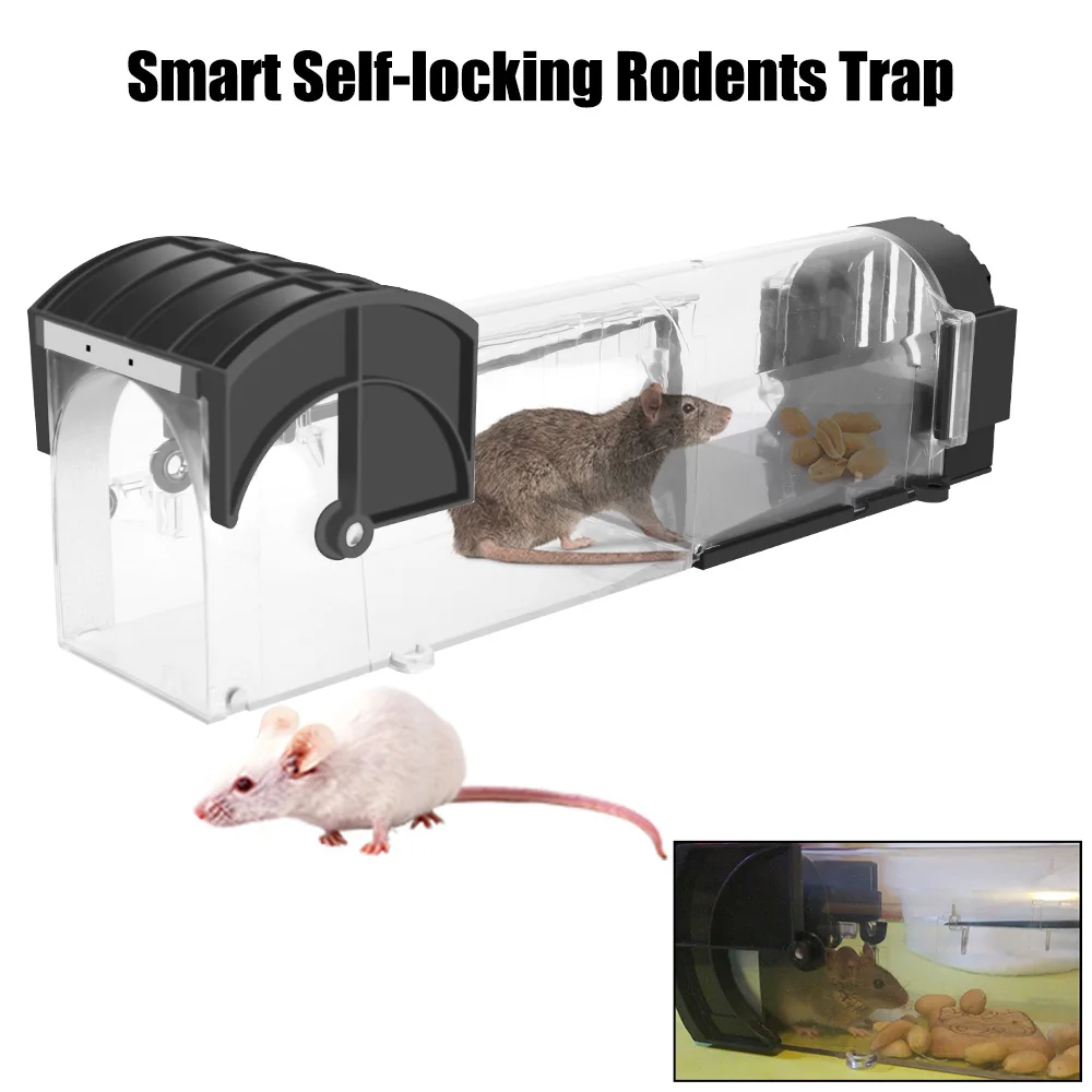 Household-Mouse-Catcher-Plastic-Rodents-Trap-Safe-Firm-Reusable-Smart ...