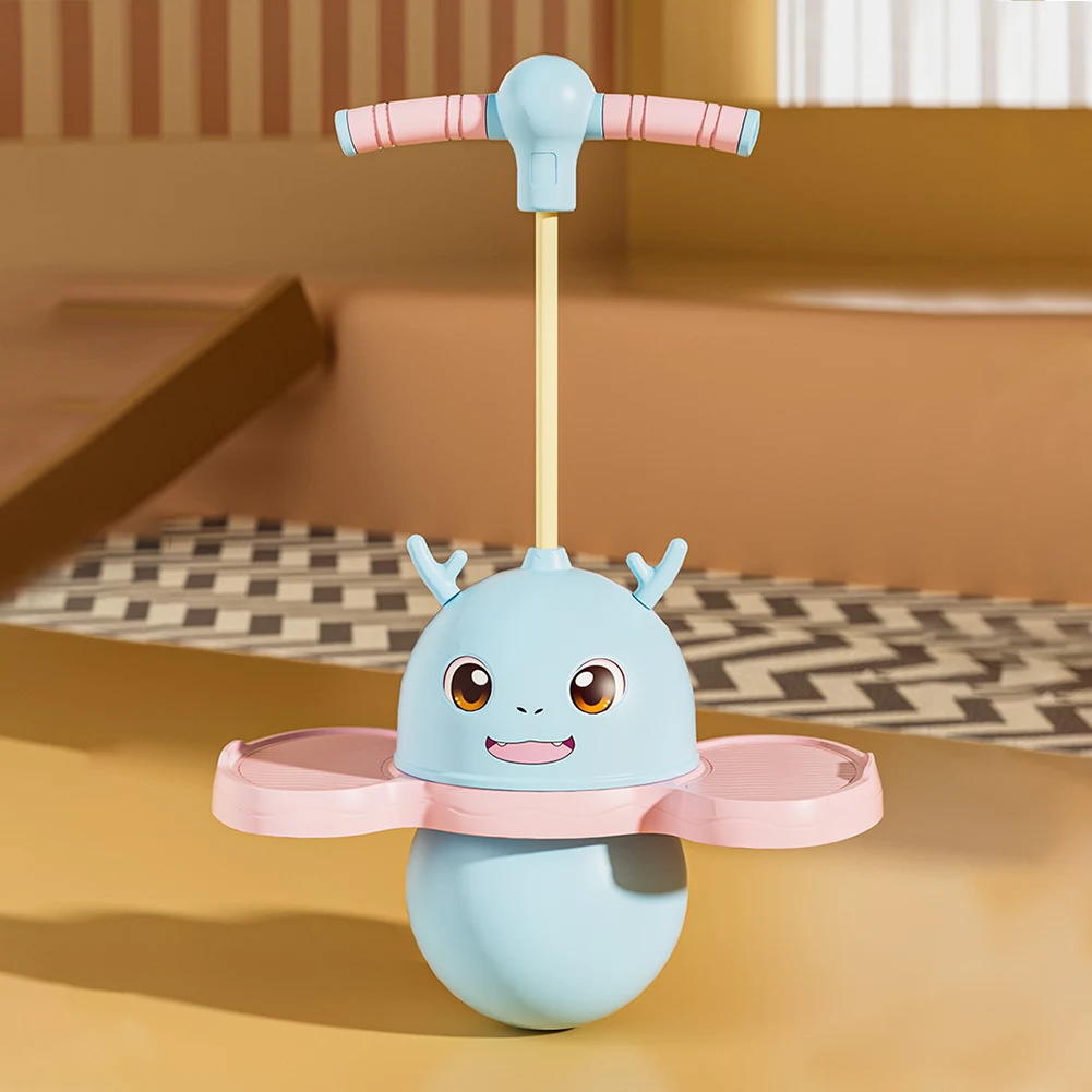 Kids-Bouncy-Jumping-Ball-with-Handle-Pump-Balance-Board-Jumping-Toys ...
