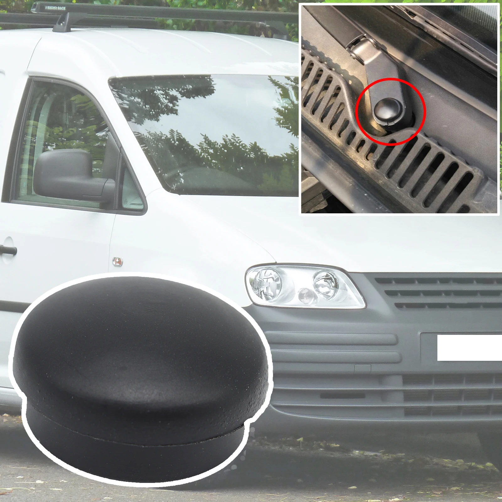 Front-Windscreen-Wiper-Arm-Nut-Cap-Bolt-Rocker-Cover-For-VW-Caddy-3-2K ...