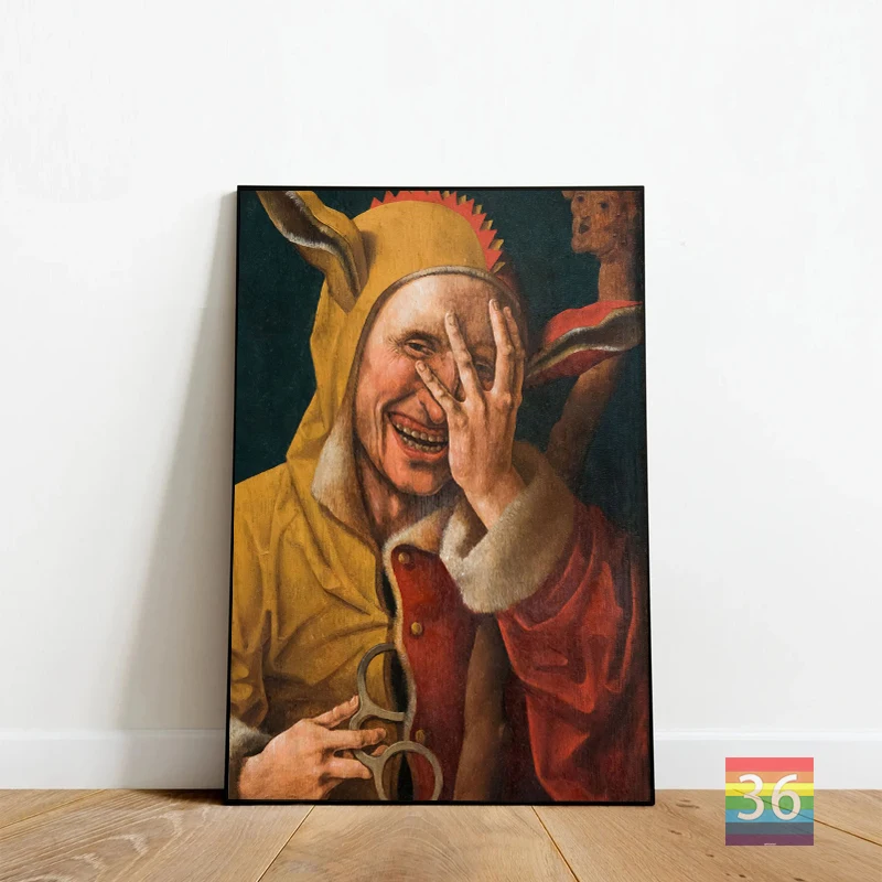 Famous-Old-Painting-Joker-Fool-Poster-Canvas-Printing-The-Laughing-Fool ...