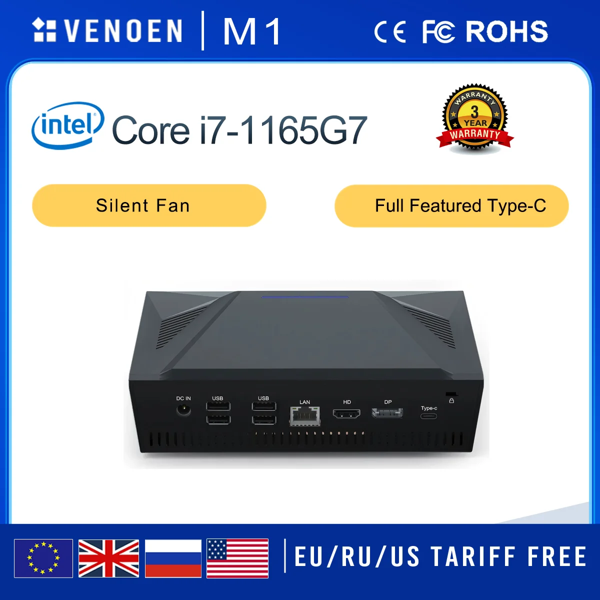 Gaming Mini PC DDR5 Intel Core 12th Gen i5 i7 1280P Desktop Computer ...