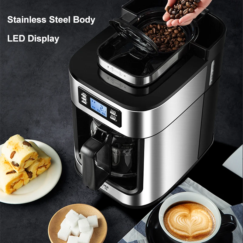 Affordable Wholesale 1000W Coffee Maker Machine Home Automatic LED ...