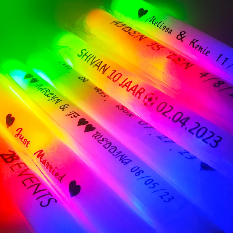 LED-Glow-Sticks-Glow-Foam-Sticks-Customized-Personalized-Flashing ...