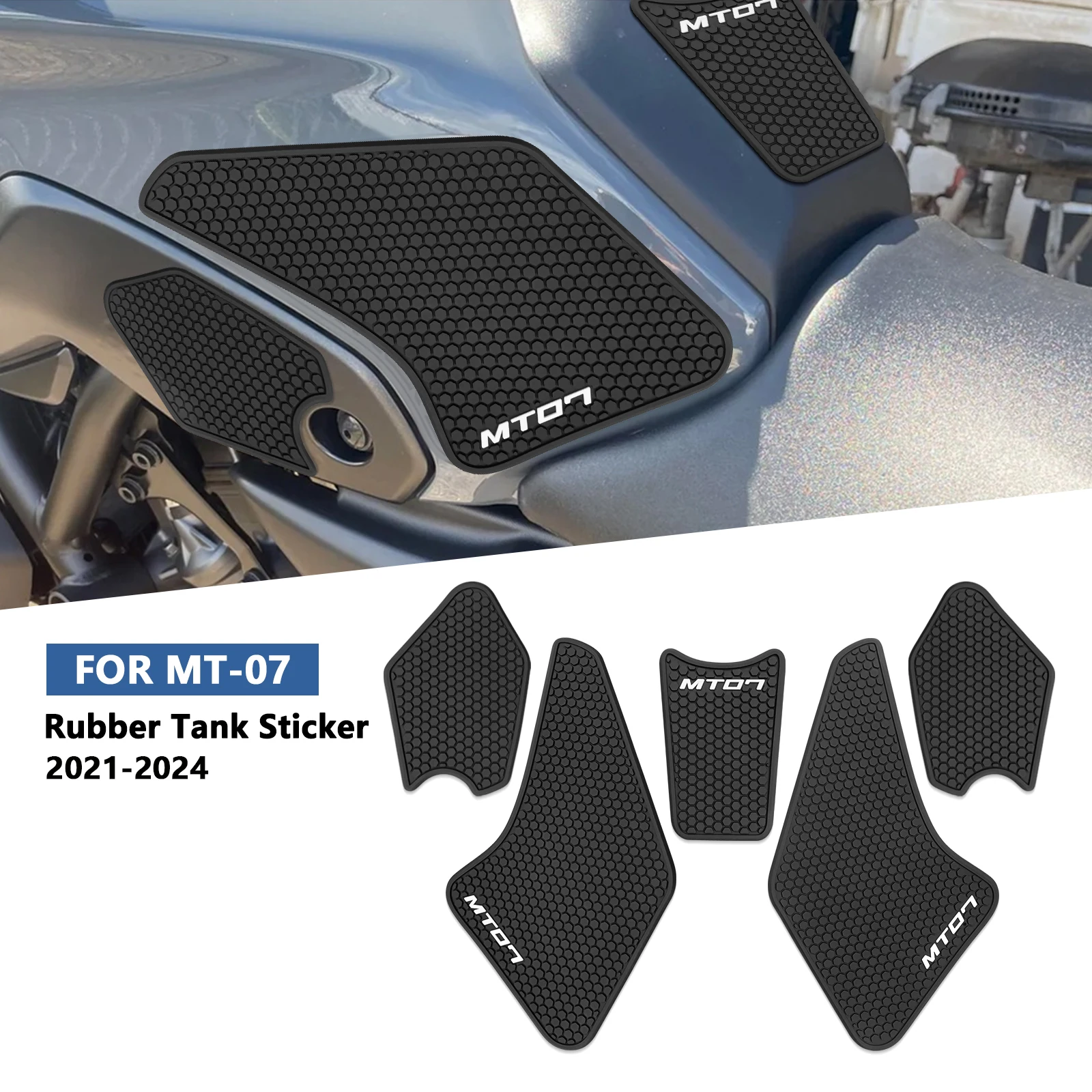 For MT07 MT-07 2021 2022 2023 2024 Motorcycle Accessories Tank Traction ...