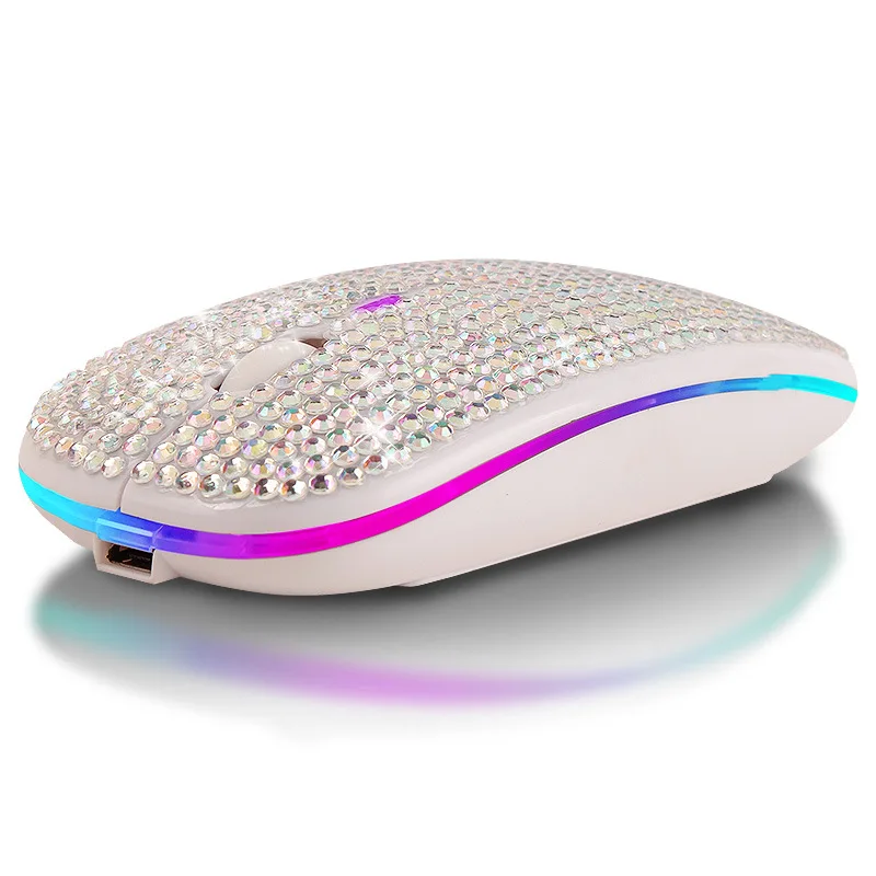 Rechargeable-Silent-Diamond-2-4g-Bluetooth-Dual-Mode-Mouse-Electronic ...