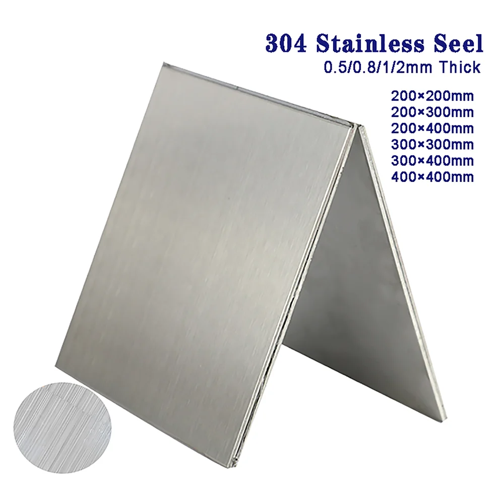 Drawing 304 Stainless Steel Sheet Square Plate Panel 0.5/0.8/1/2mm ...