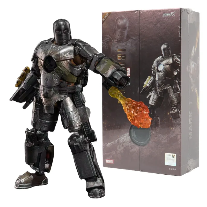 Figura de Iron Man Mark 1 MK1 versión LED 1:10 original de ZD Marvel ...