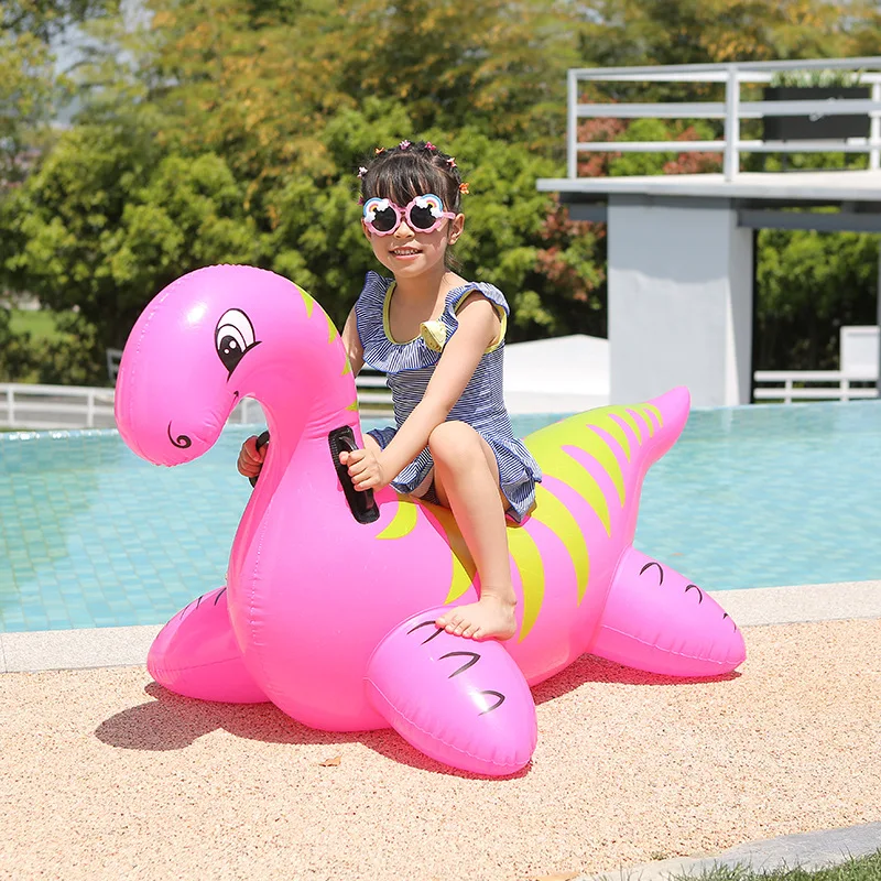 Inflatable-Ride-On-Toys-Red-Dragon-with-Handles-Pool-Floating-for-Kids ...