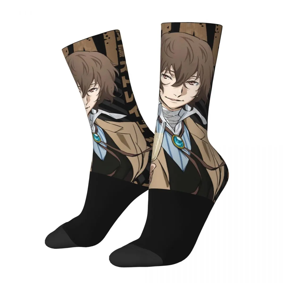 Hip-Hop-Retro-Osamu-Dazai-Crazy-Men-s-compression-Socks-Unisex-Bungou ...