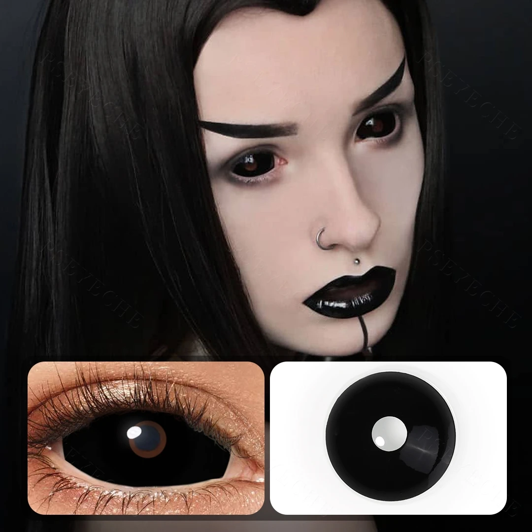 Black Contacts Sclera