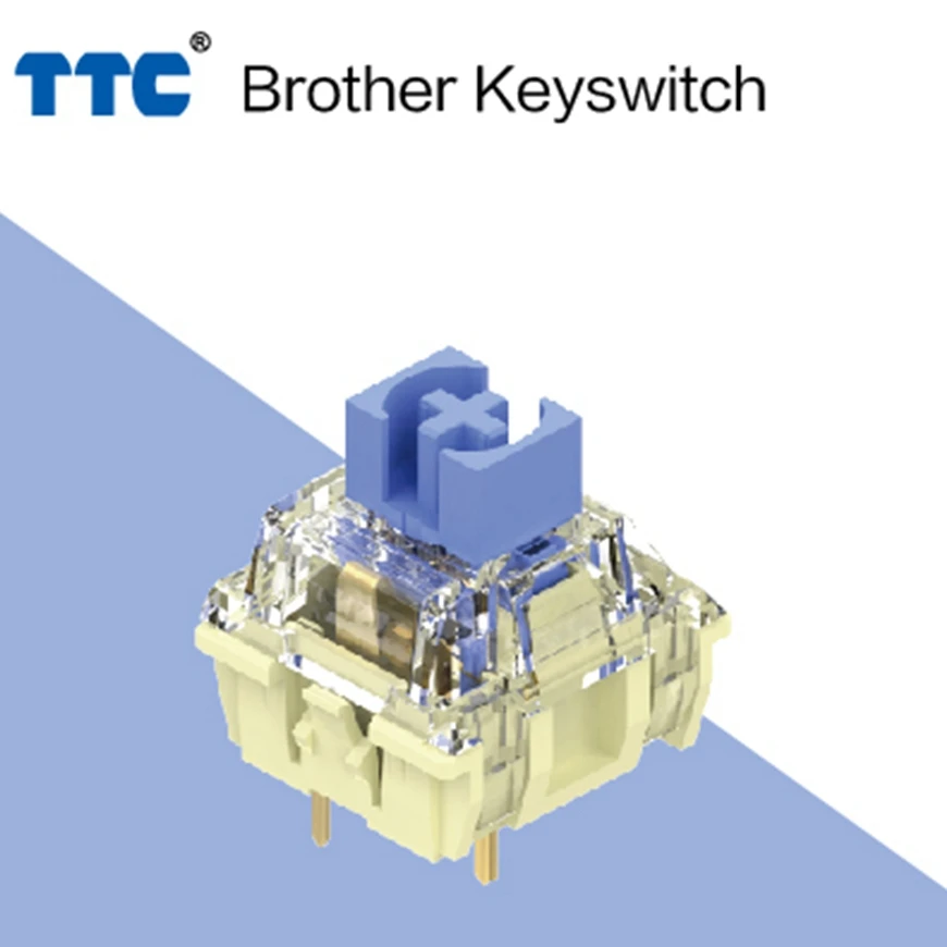 TTC-Brother-Switch-Golden-blue-Clicky-RGB-eliminate-bottoming-noise ...