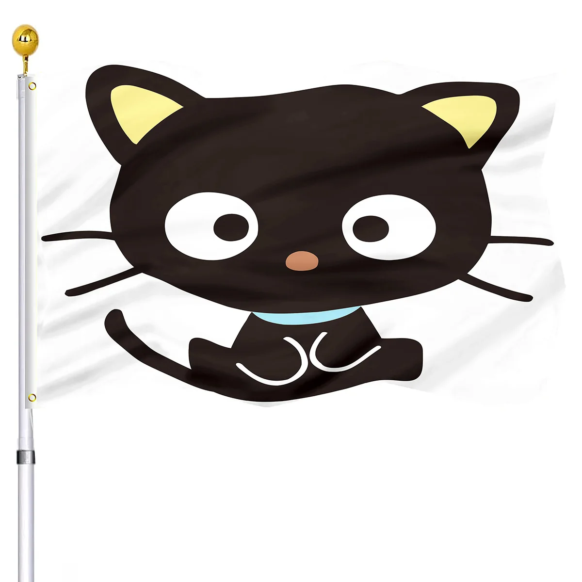 Black Cat Flag Welcome Garden Flags House Indoor Party Outdoor Living ...