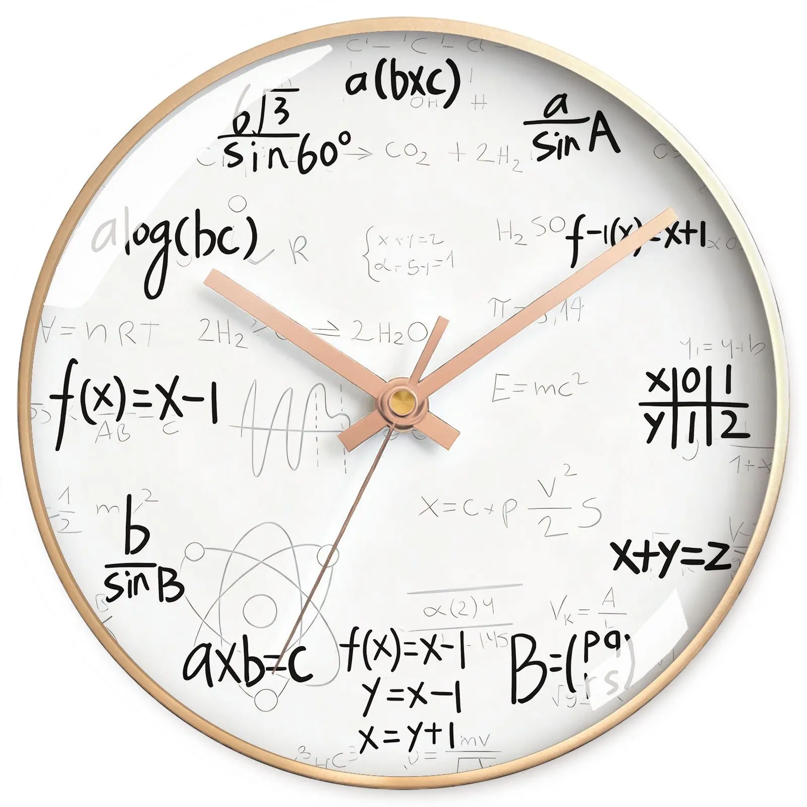 Round Science & Math Formula Creative Decorative Wall Clock ...
