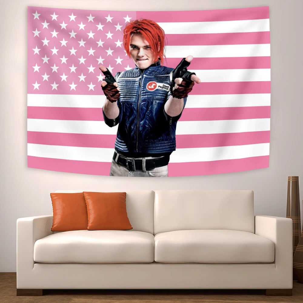 Gerard Way Wall Tapestry My Chemical Romance Mcr Music Band Poster ...