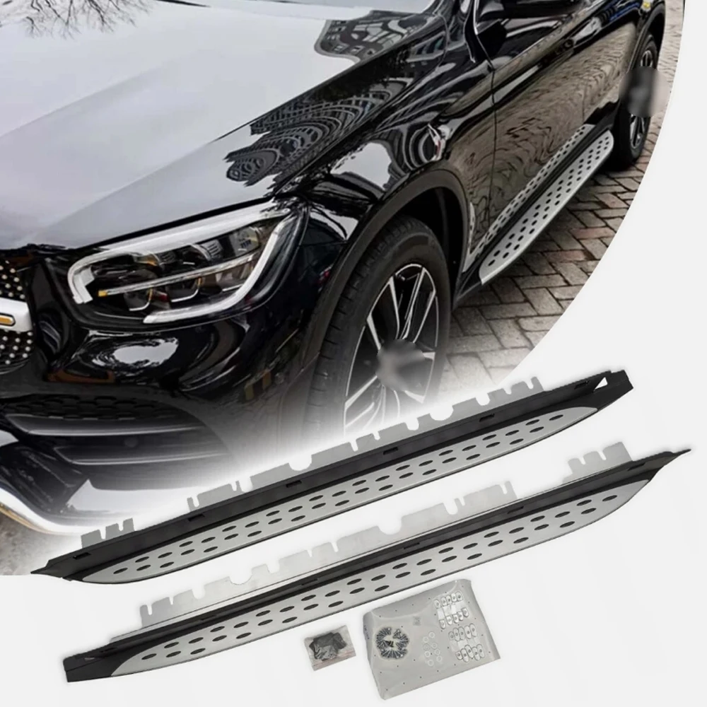 Running Boards 2PCS for Benz GLB 2020-2025 Side Steps Complete Kit Nerf ...
