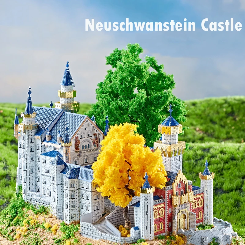 DIY-3D-Metal-Puzzle-Model-Building-Kits-Neuschwanstein-Castle-Dollhouse ...