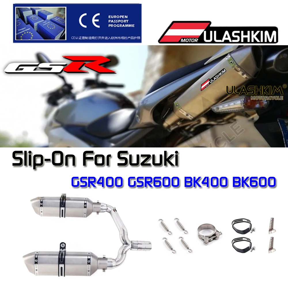 Slip-On-For-Suzuki-Motorcycle-Full-Exhaust-Muffler-Escape-System-GSR400-GSR600-BK400-BK600-GSR ...