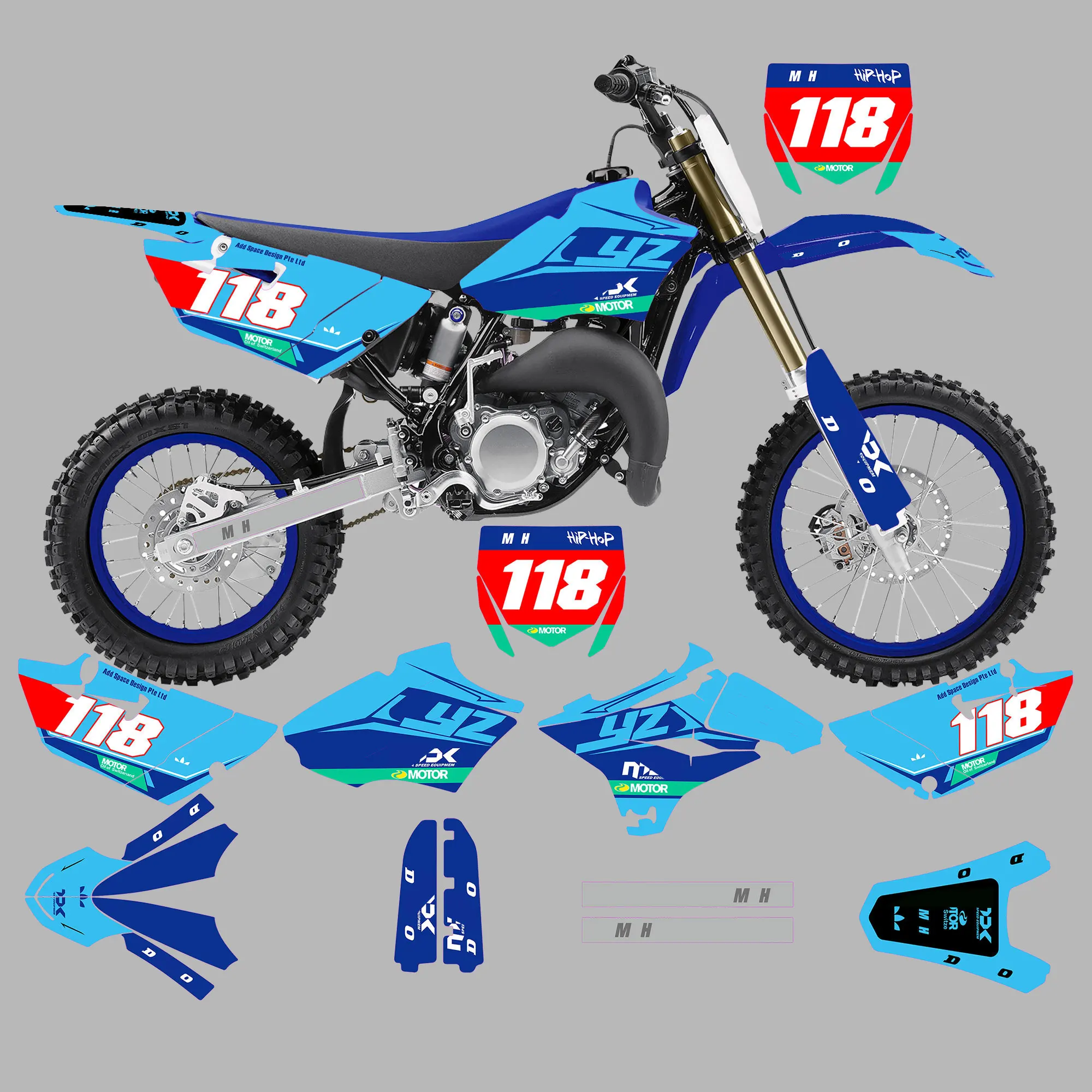 Graphic-Kit-for-2015-2019-YZ85-2015-2016-2017-2018-2019-Motocross ...