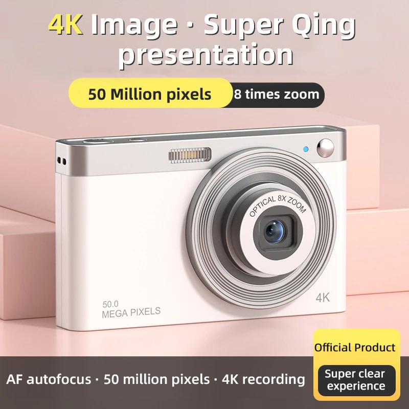 4K Ultra High Definition Digital Camera 50 Megapixel 2.88 inch IPS Screen 8x Optical Zoom ...
