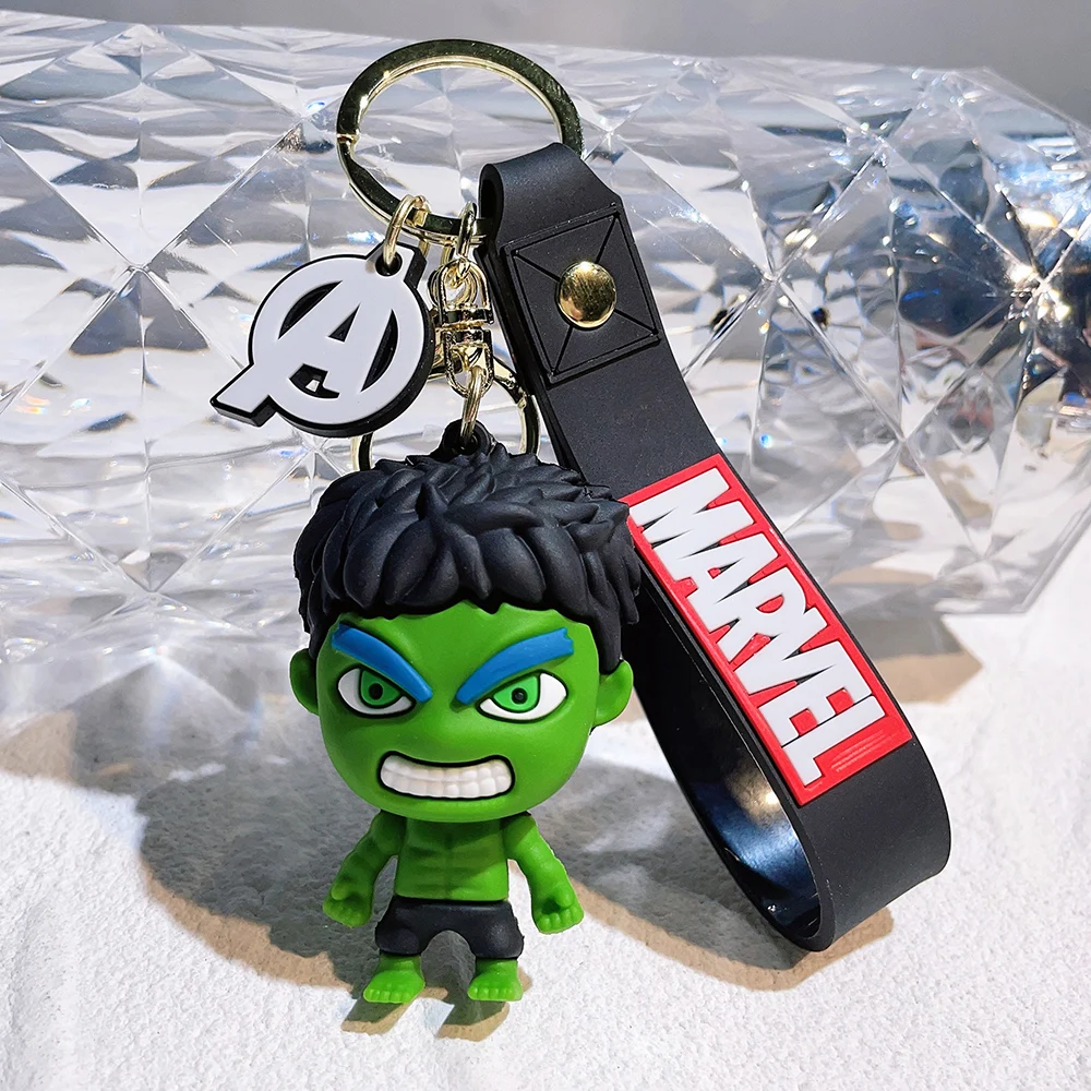 Marvel-Movie-Figure-Captain-America-Hulk-Silicone-Pendant-Keychain-Cute ...