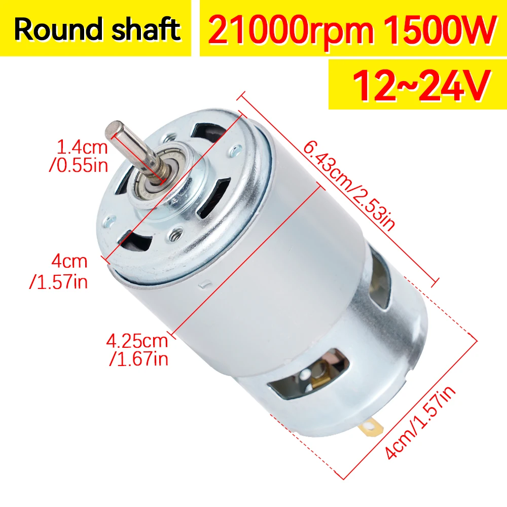 DC12V-775-Electric-Motor-Max-21000-RPM-Ball-Bearing-Large-Torque-High ...