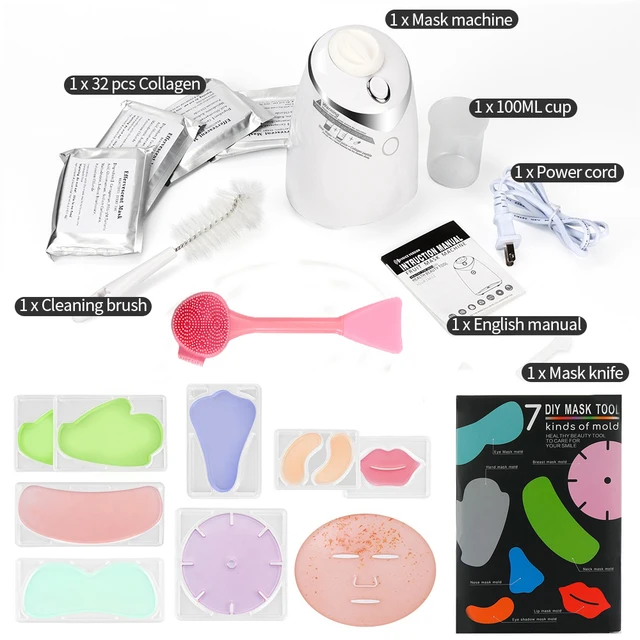 DIY Mini Face Mask Maker Automatic Vegetable Natural Collagen Fruit ...