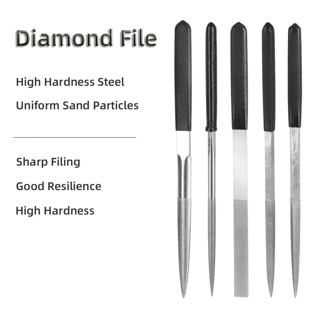 100-Diamond-Files-For-Metal-Jewelry-Stone-Polishing-Flat-Triangle ...