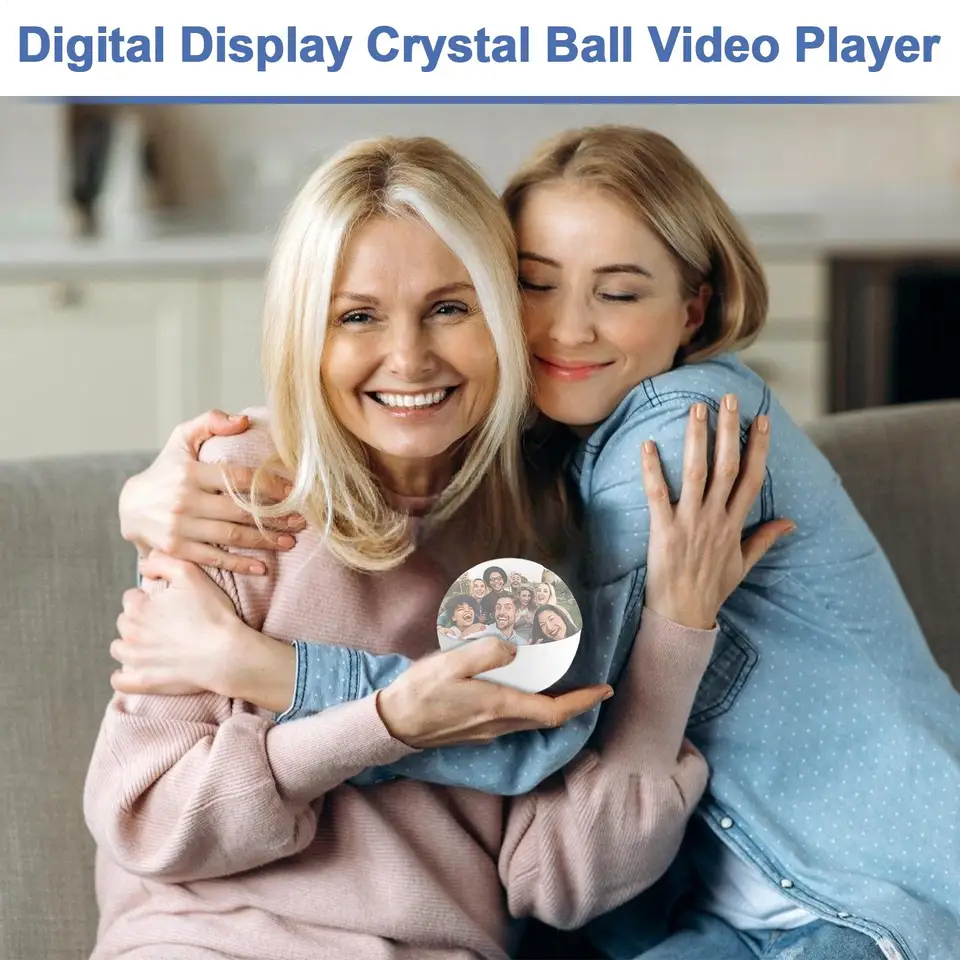 Imagix Crystal Ball Video Sphere 2.7 Inch Crystal Memory Ball Digital ...