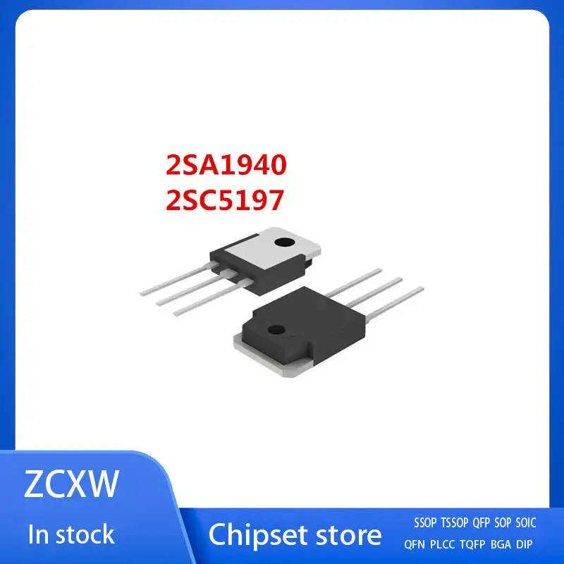 10Pairs-2SA1940-A1940-2SC5197-C5197-TO-3P-8A-120V-AMPLIFIER ...