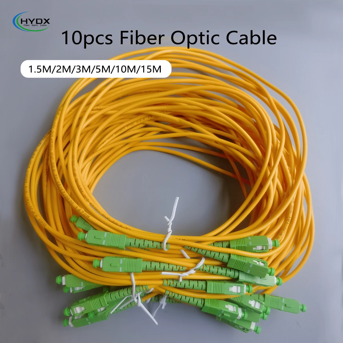 10pcs Fiber Optic Cable SC/APC-SC/APC 1.5M/2M/3M/5M/10M/15M/20M/30M ...