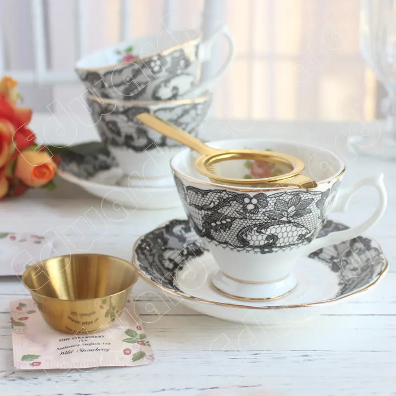 European-Style-Afternoon-Tea-Stainless-Steel-Strainer-Golden-Tea-Filter ...