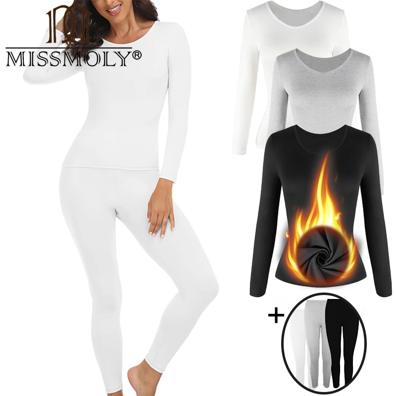 MISSMOLY-Conjuntos-de-ropa-interior-t-rmica-para-mujer-Calzoncillos ...