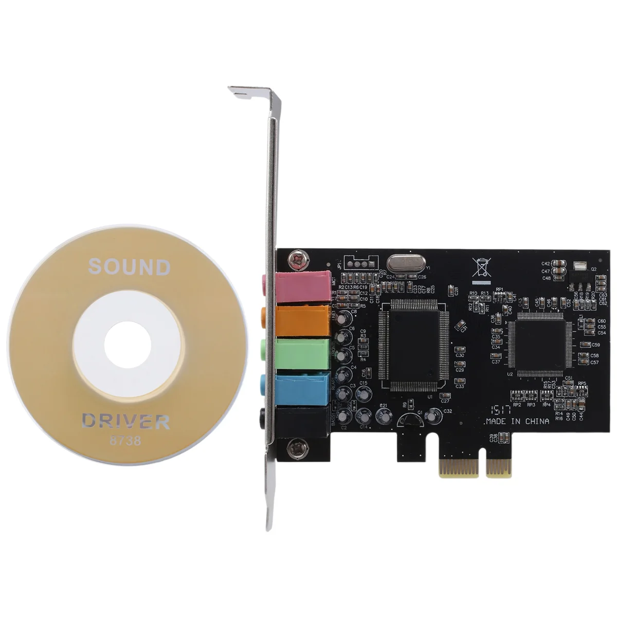 L68A5.1 Internal Sound Card for Windows 10 with Low Profile Bracket, 3D ...